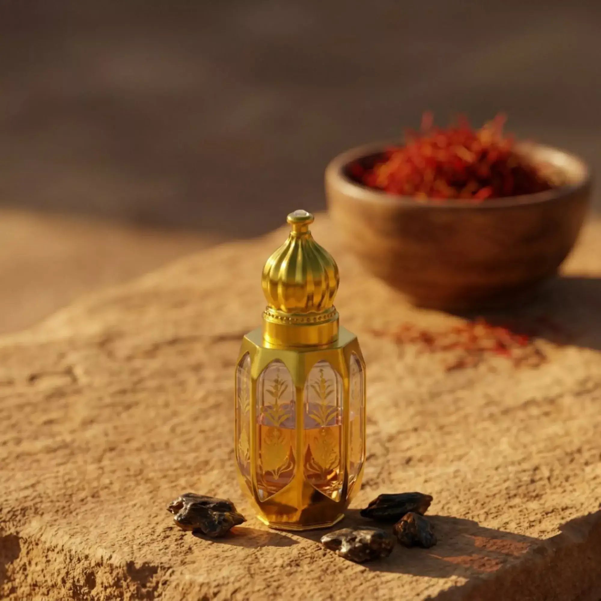 Oud Saffron Attar – Spicy Warm Oud Perfume with Saffron - Haq Fragrances